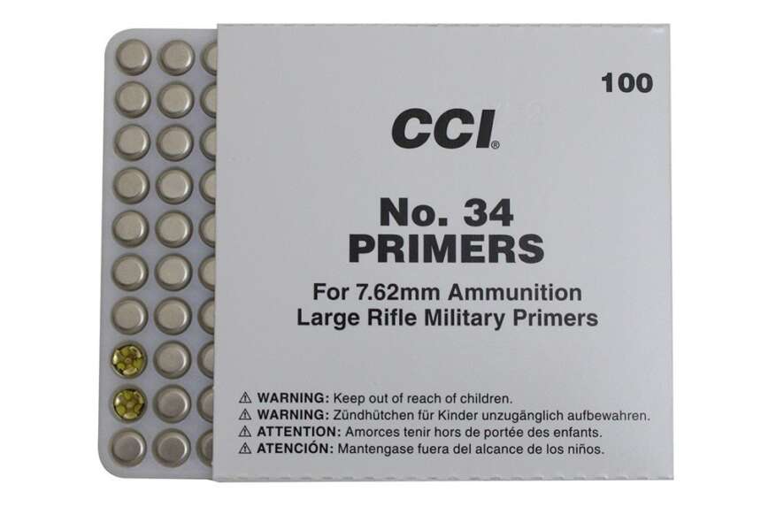 CCI Large Rifle 7.62mm NATO-Spec Military Primers #34 - Smokeless Powder Ca
